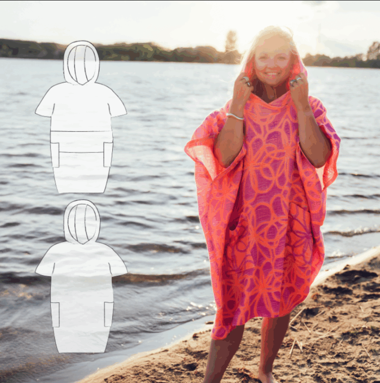 Badeponcho Nahen Schnittmuster Kostenlos